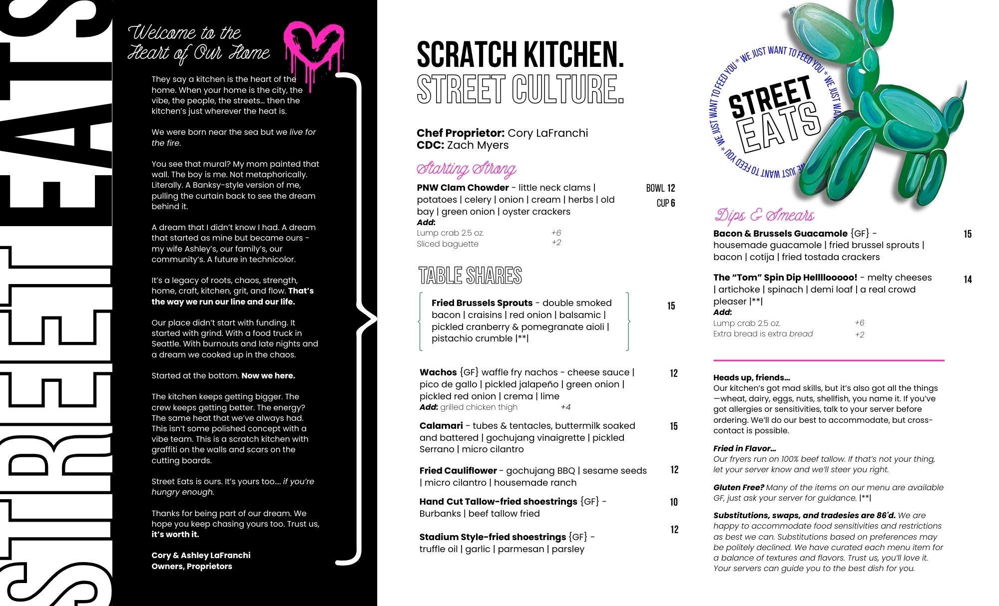 Street Eats Restaurant | Scratch Kitchen. Street Culture.